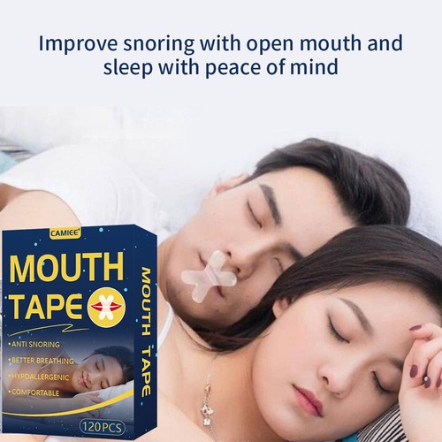 120Pcs Anti-Snoring Stickers For adult Night Sleep Lip Nose Breathing ...