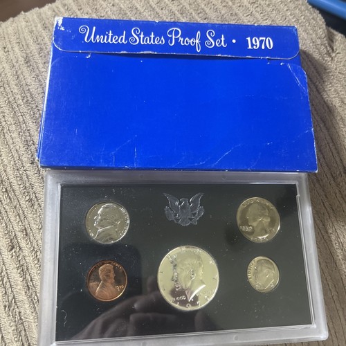 1970-S US Mint Proof Set 5 Coin Set OGP Original Government Packaging ...