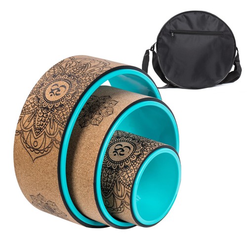 Back Roller Set, Cork Yoga Wheel for Backbends Pain Relief Massages ...