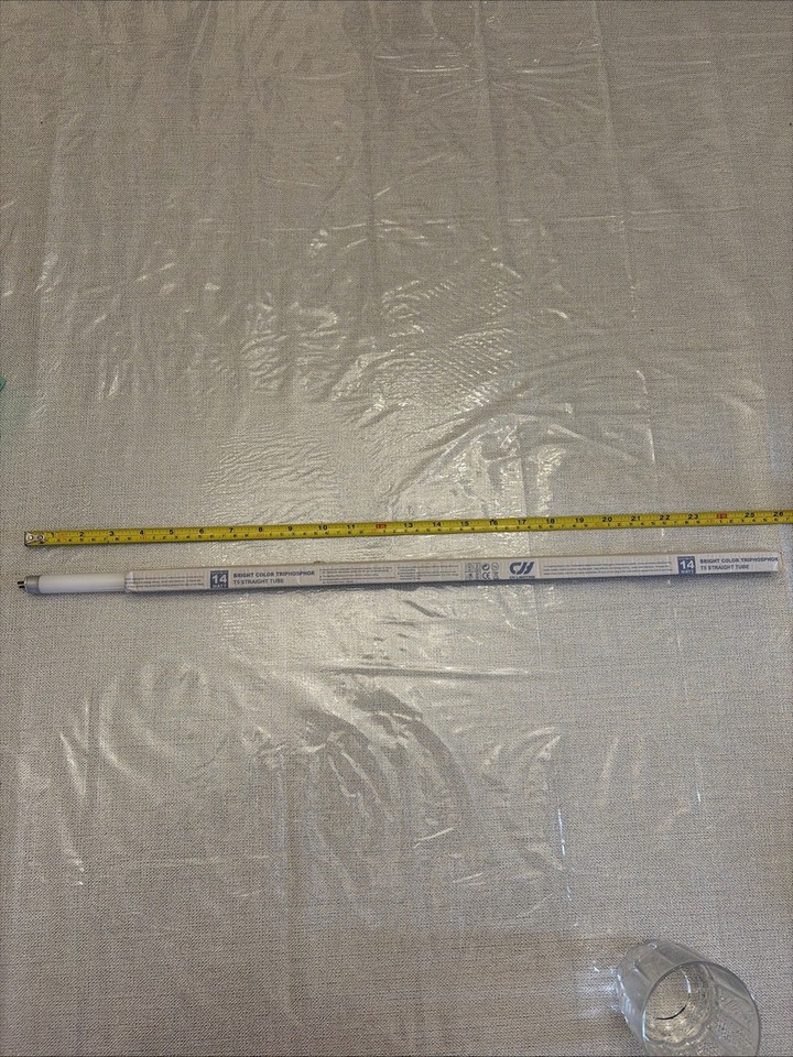 14W - F14 Bi-pin T5 Base High Output (Cool White) Mini Fluorescent Tube ...