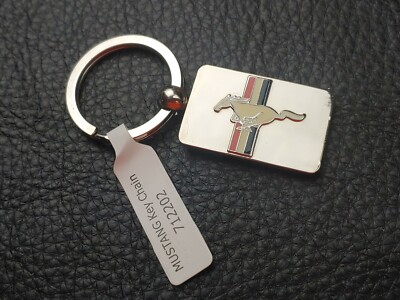 Ford Mustang Key Ring #712202 High Polished Chrome Finish - NEW in Gift ...
