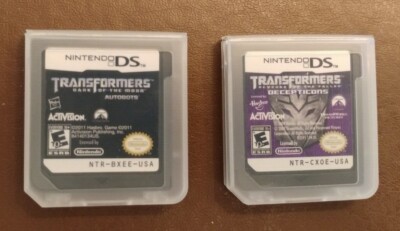 Two Transformer Nintendo DS Games DSotM: Autobots and RoftF:Decepticons ...