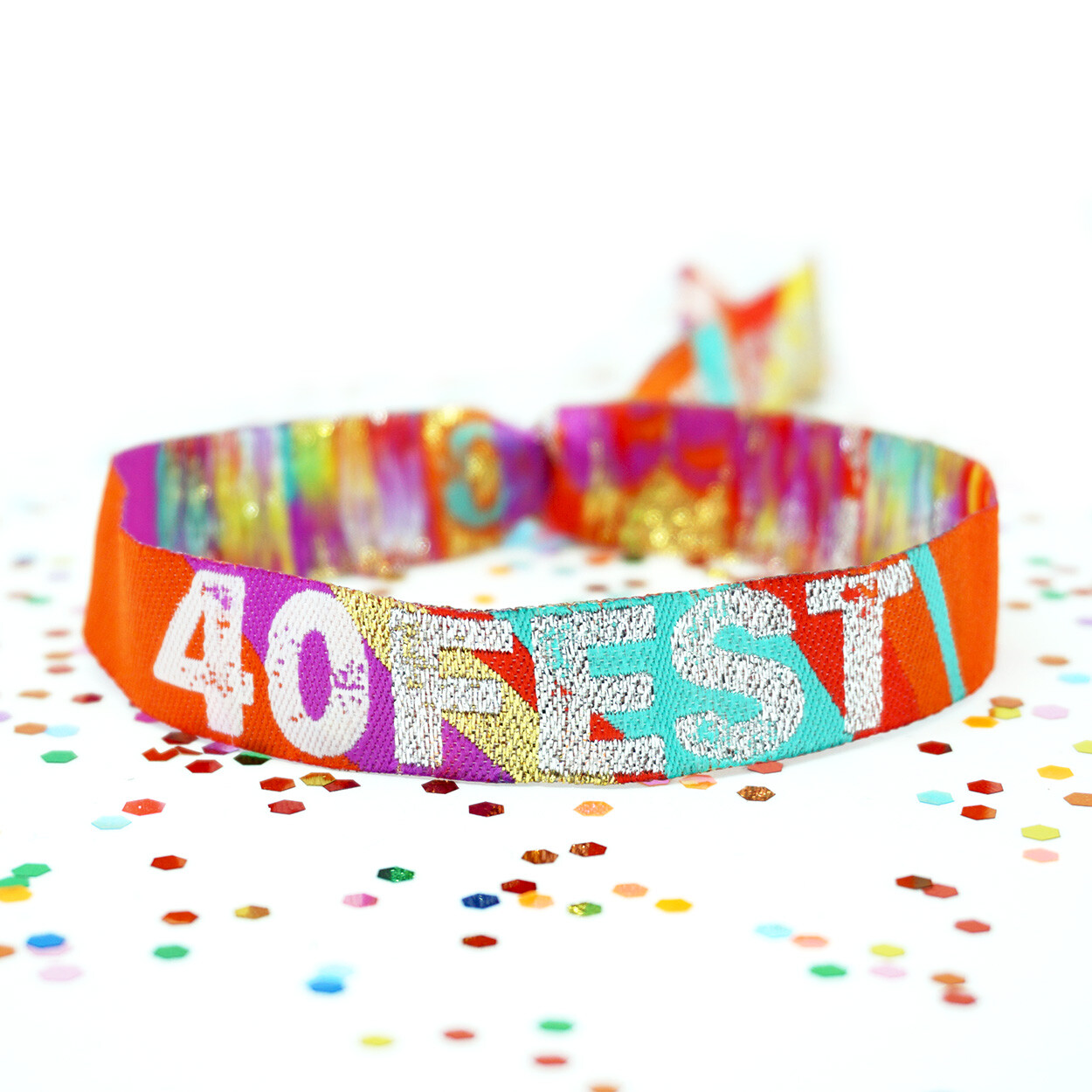 40FEST 40th Birthday Party Festival Wristbands Favours FORTYFEST 40 ...