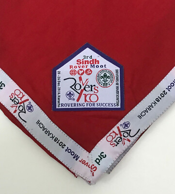 100 YEARS OF ROVERS SCOUT CENTENARY - PAKISTAN ROVER MOOT NECKERCHIEF N ...