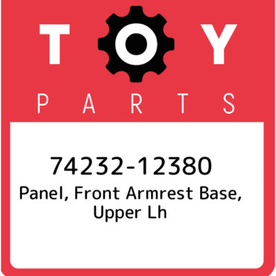 74232-12380 Toyota Panel, front armrest base, upper lh 7423212380, New ...