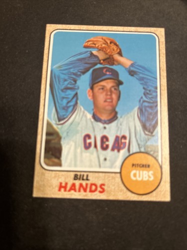 1968 Topps Baseball Card #279 Bill Hands Chicago Cubs NmMt Free ...