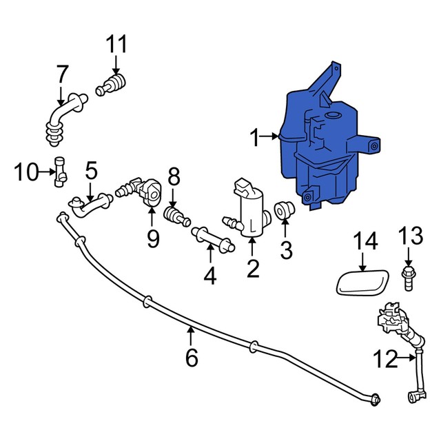 10-15 Toyota Prius Windshield Washer Reservoir 8531547140 OEM for sale ...