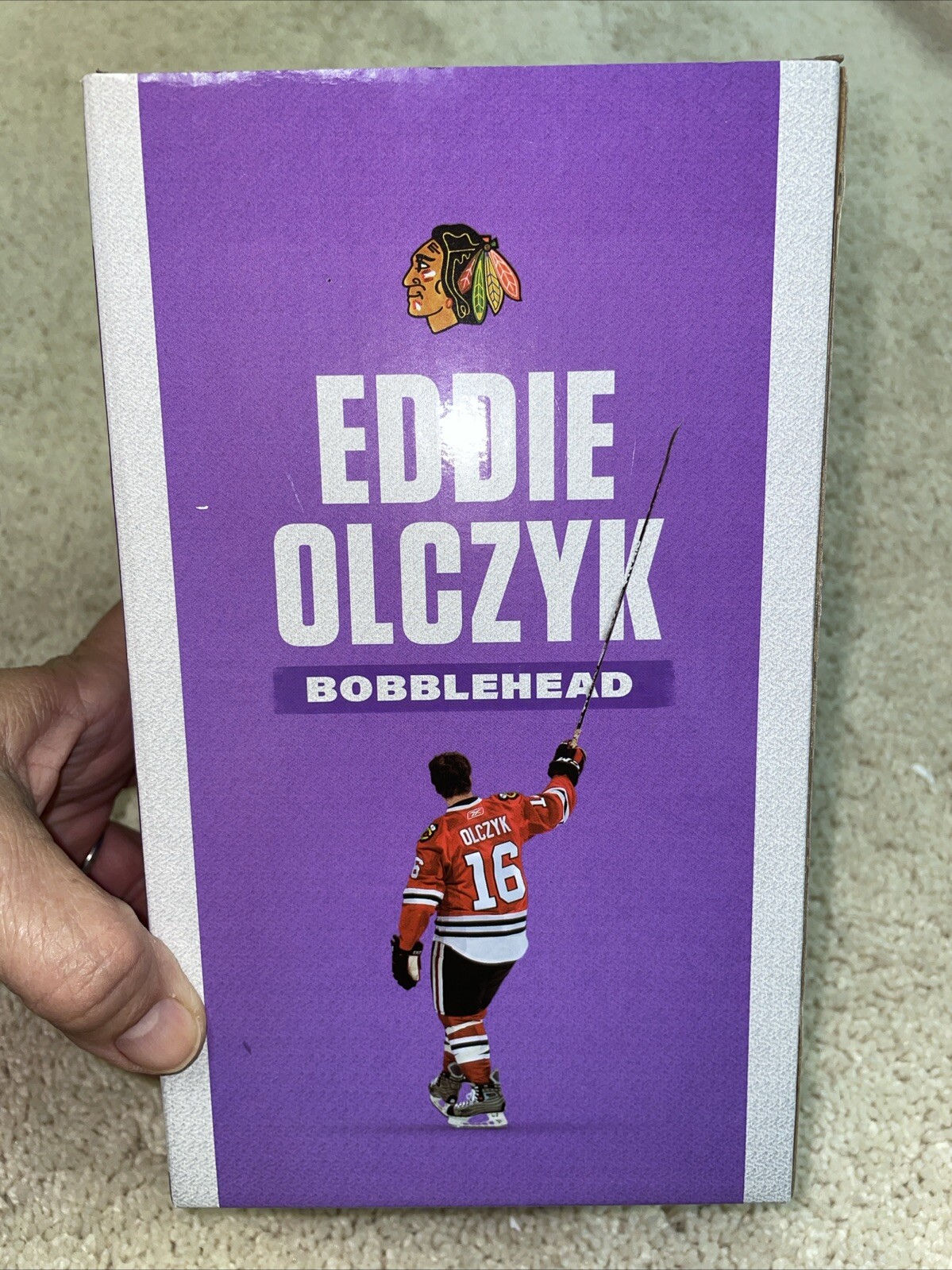 Chicago Blackhawks Eddie Olczyk 16 BobbleHead CIBC Kick 10 | eBay