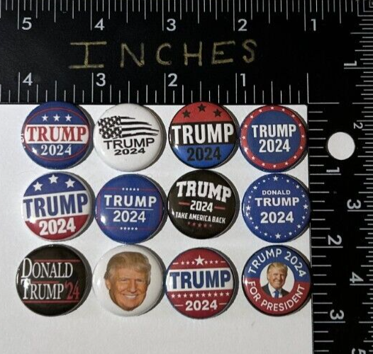2024 Trump Campaign President Pins 12 Pin Lot New Button Donald 24 ...