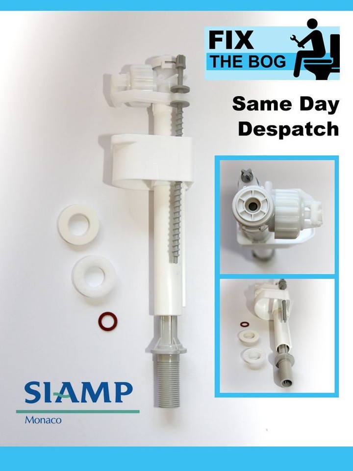 Siamp Monaco Optima 50 Dual Flush Cable Operated Cistern Valve and Push ...