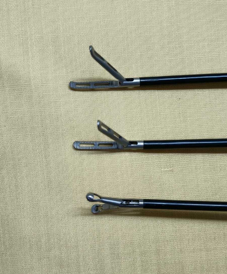 3pc Laparoscopic Croce Olmi & Babcock Grasper 5mmx450mm Reusable ...