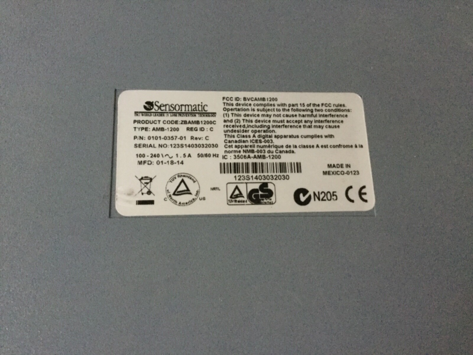 SENSORMATIC AMB-1200 Detacher Unit with Controller and Pad | eBay