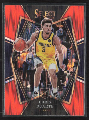 Chris Duarte 2021-22 Panini Select Orange Flash Prizms #146 RC Indiana ...