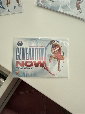 2025-26 Topps Basketball Tre Johnson III RC Rookie Generation Now ...