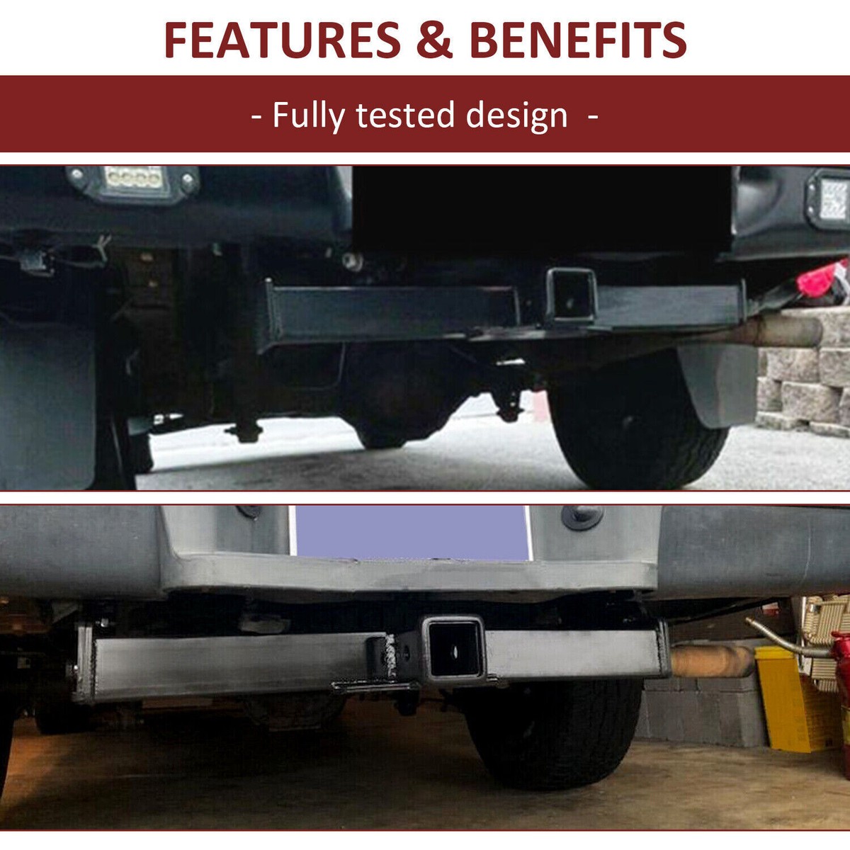 Bumper Ford Ranger Class 3 Trailer Hitch For 1983-2011 Ford Ranger - 2 ...