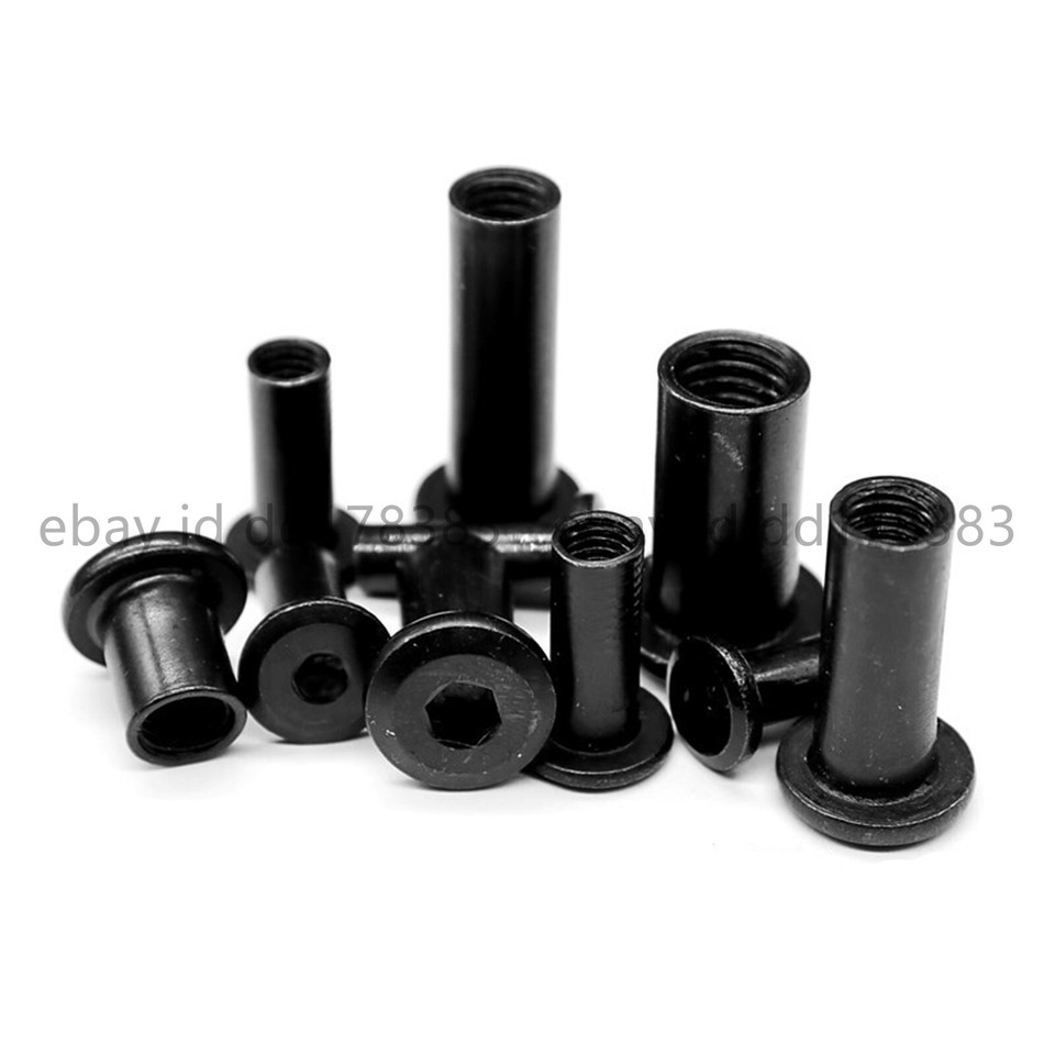 M3 M4 M5 M6 M8 Black Rivet Nut Hex Socket Furniture Connector Cap Nuts ...