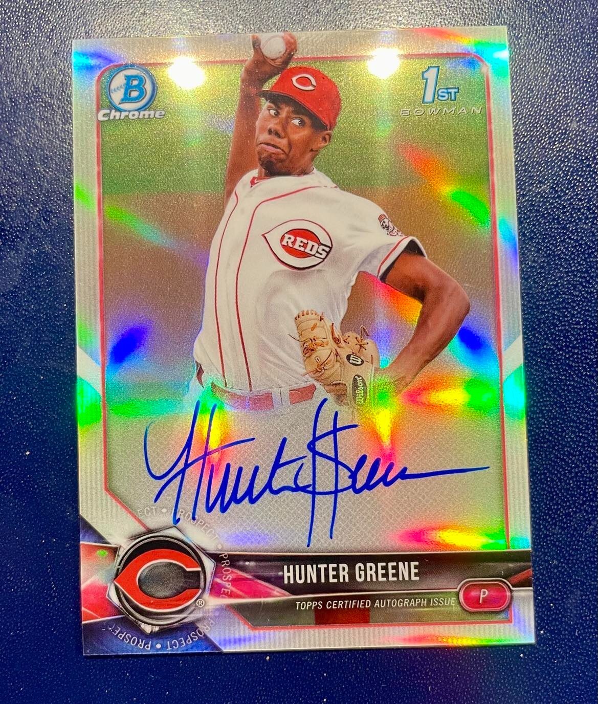 2018 Bowman - Chrome Prospect Autographs Refractor #CPA-HG Hunter ...