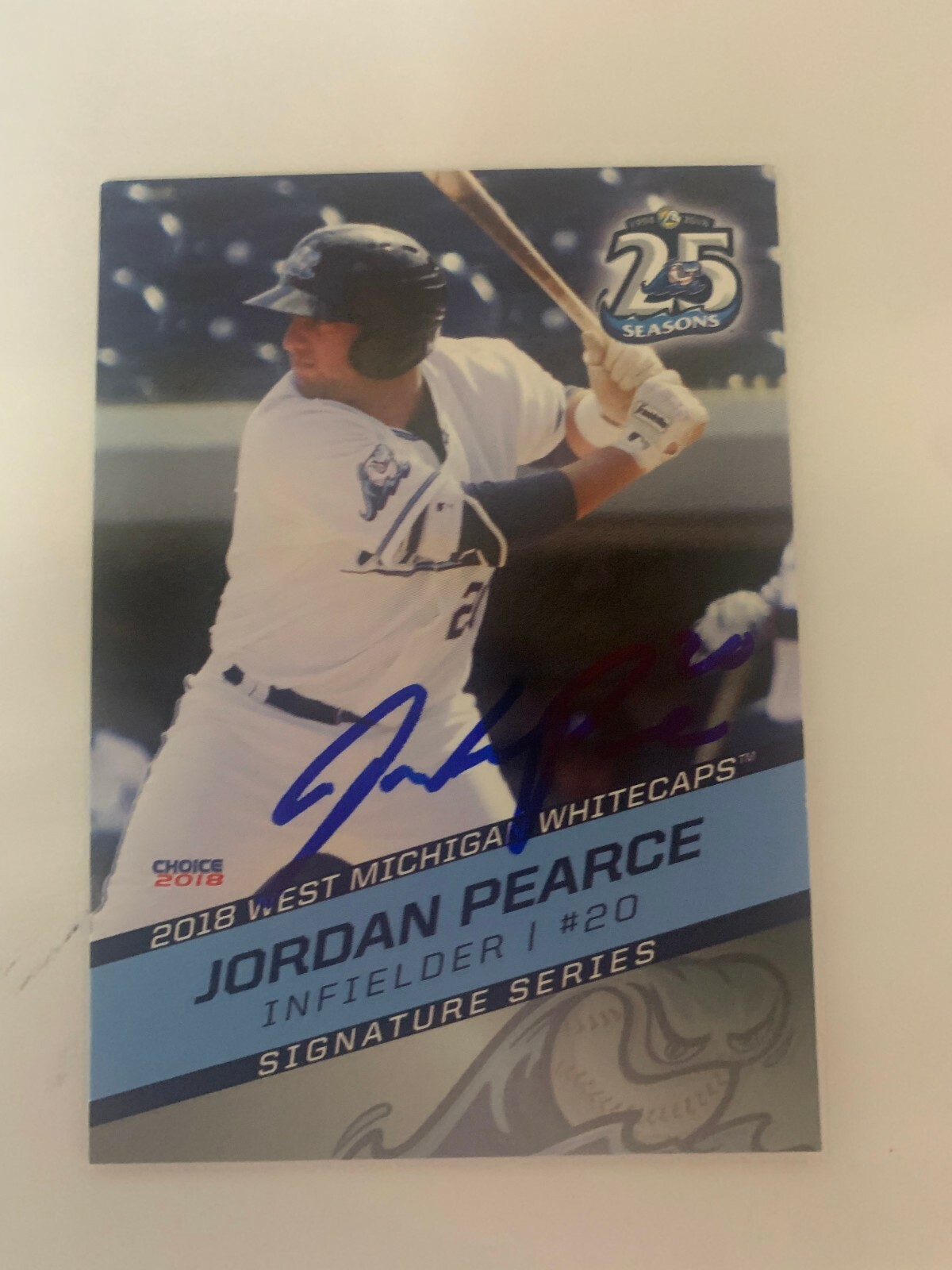 Jordan Pearce 2018 Signed White Caps Team Card | eBay