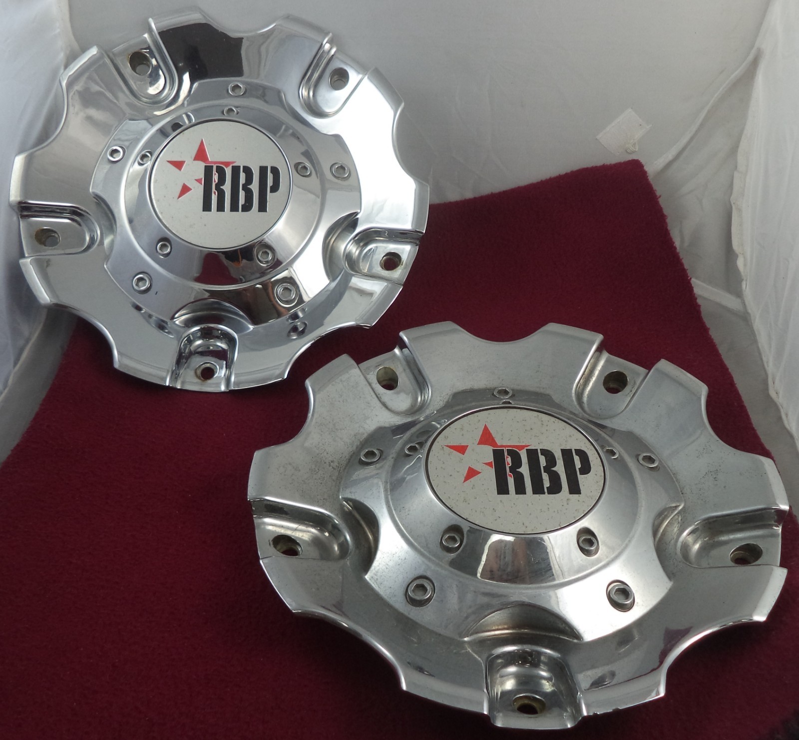 RBP Wheels Chrome Custom Wheel Center Caps Set of 2 # C-218-CAP ...