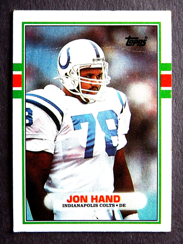 Jon Hand #210 Topps 1989 Football Card (Indianapolis Colts) G | eBay