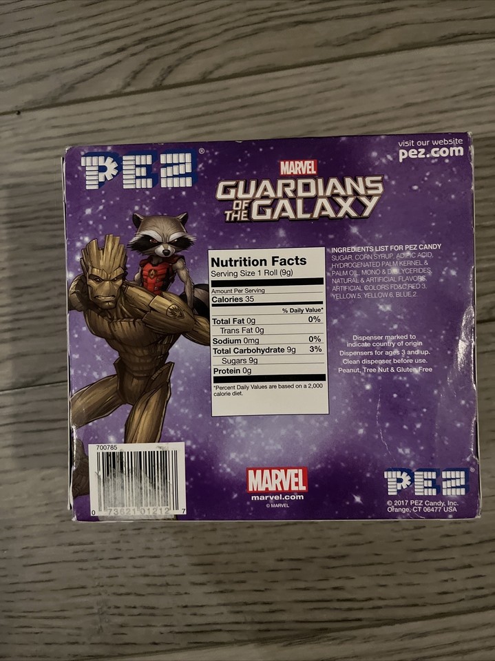 New PEZ Marvel Guardians of the Galaxy Twin Boxed Set Groot Rocket ...