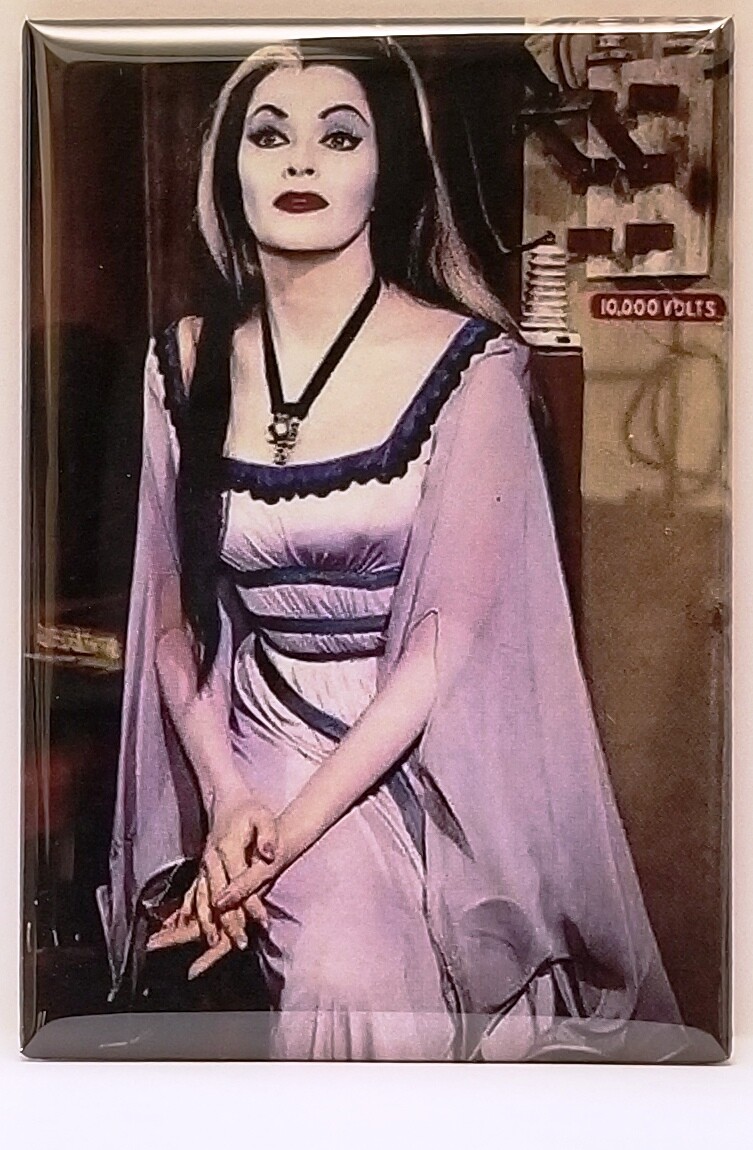 Munsters MAGNET 2" x 3" Refrigerator Locker Vintage Photo Lily Herman ...