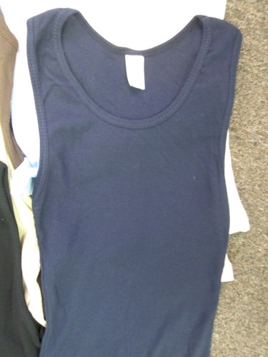 Girls Juniors Ribbed Tank tops SM Med Lg XL 2XL Pink Blue White Black ...