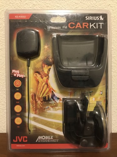 Sirius XM JVC Wireless FM Modulator Car Kit Docking Station KS-K6002 ...