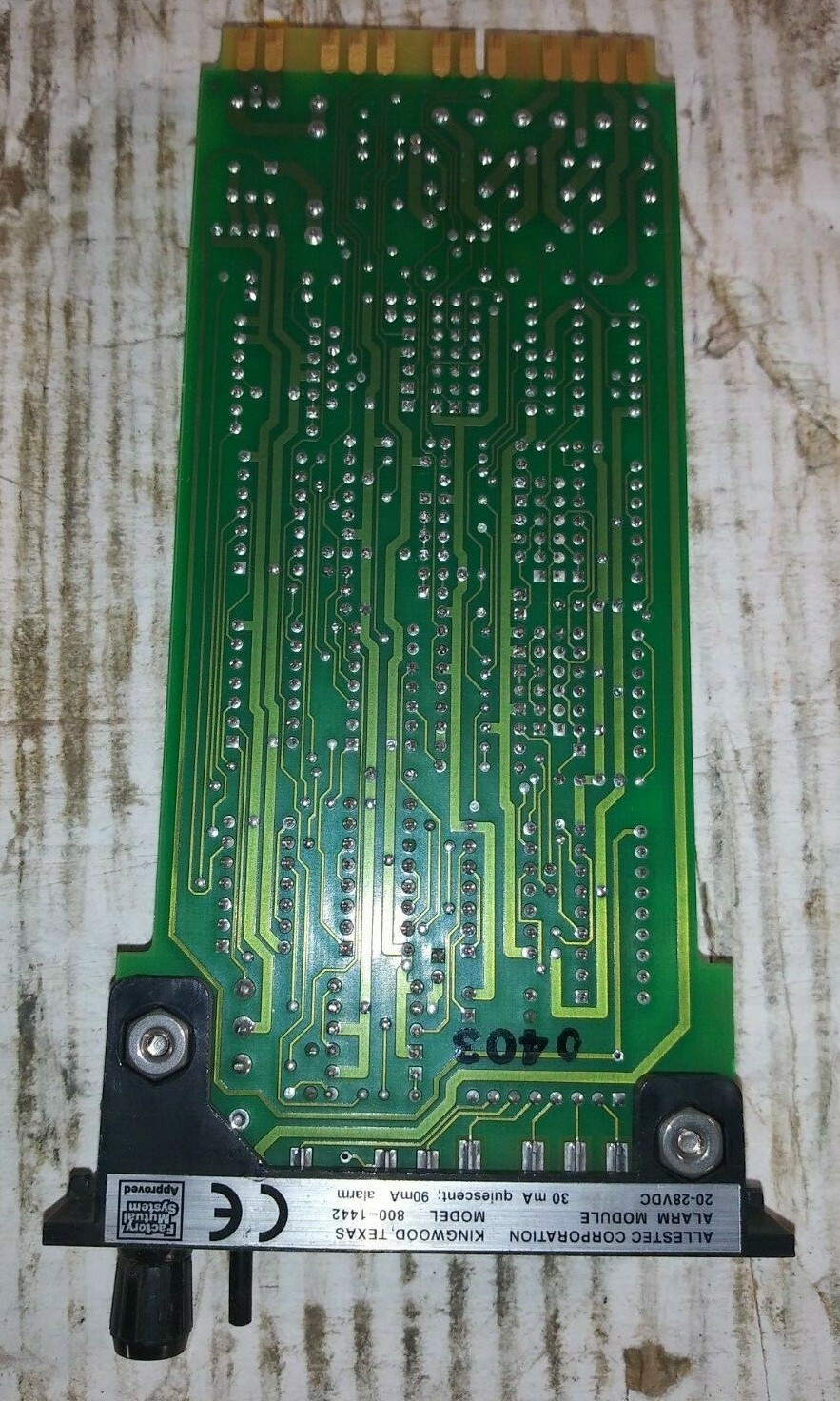 1 USED ALLESTEC 800-1442 ALARM MODULE 20/28VDC 90MA ***MAKE OFFER*** | eBay