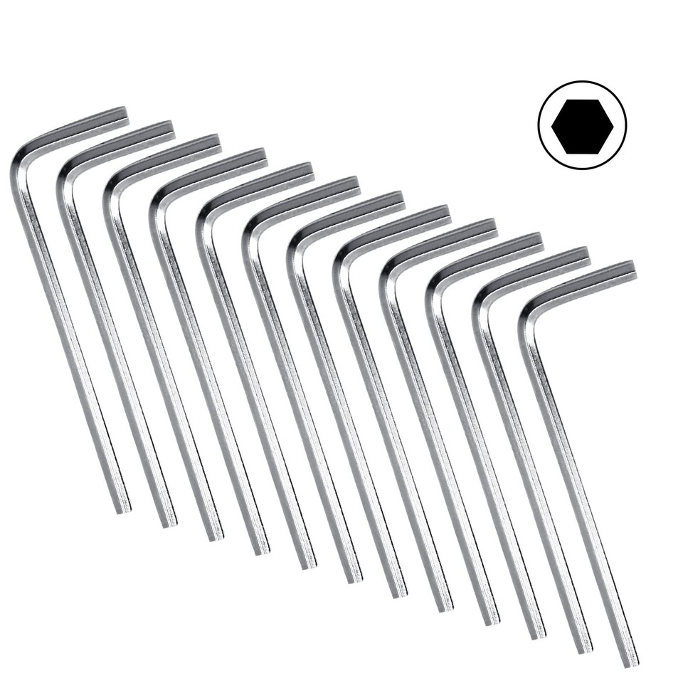20 PCS 2.5mm Allen Wrench L-Shaped Hex Key Wrench, Metric Small Allen ...