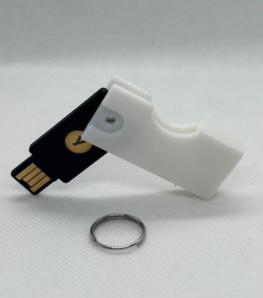 Yubikey Protector Flip Case Keychain Holder (5 NFC / 5C NFC Compatible ...