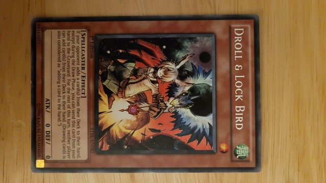 Yu-Gi-Oh! TCG Droll & Lock Bird Starstrike Blast STBL-EN082 1st Edition ...