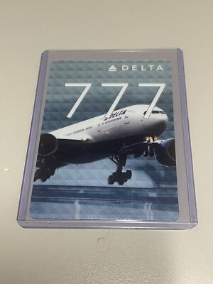 2016 Delta Air Lines Boeing 777 Aircraft Pilot Trading Card # 45 Delta ...