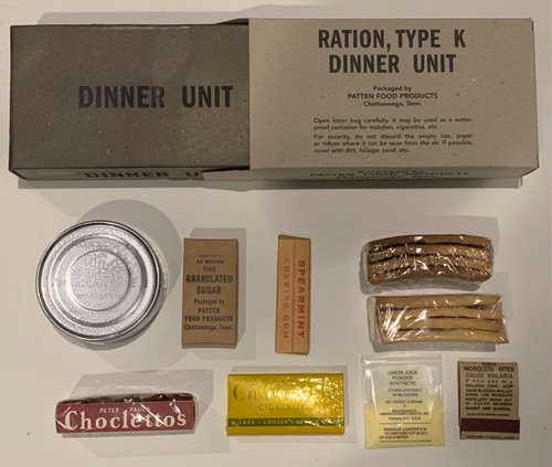 Mid War Fully Edible WWII Reproduction K Ration Breakfast Dinner Or ...