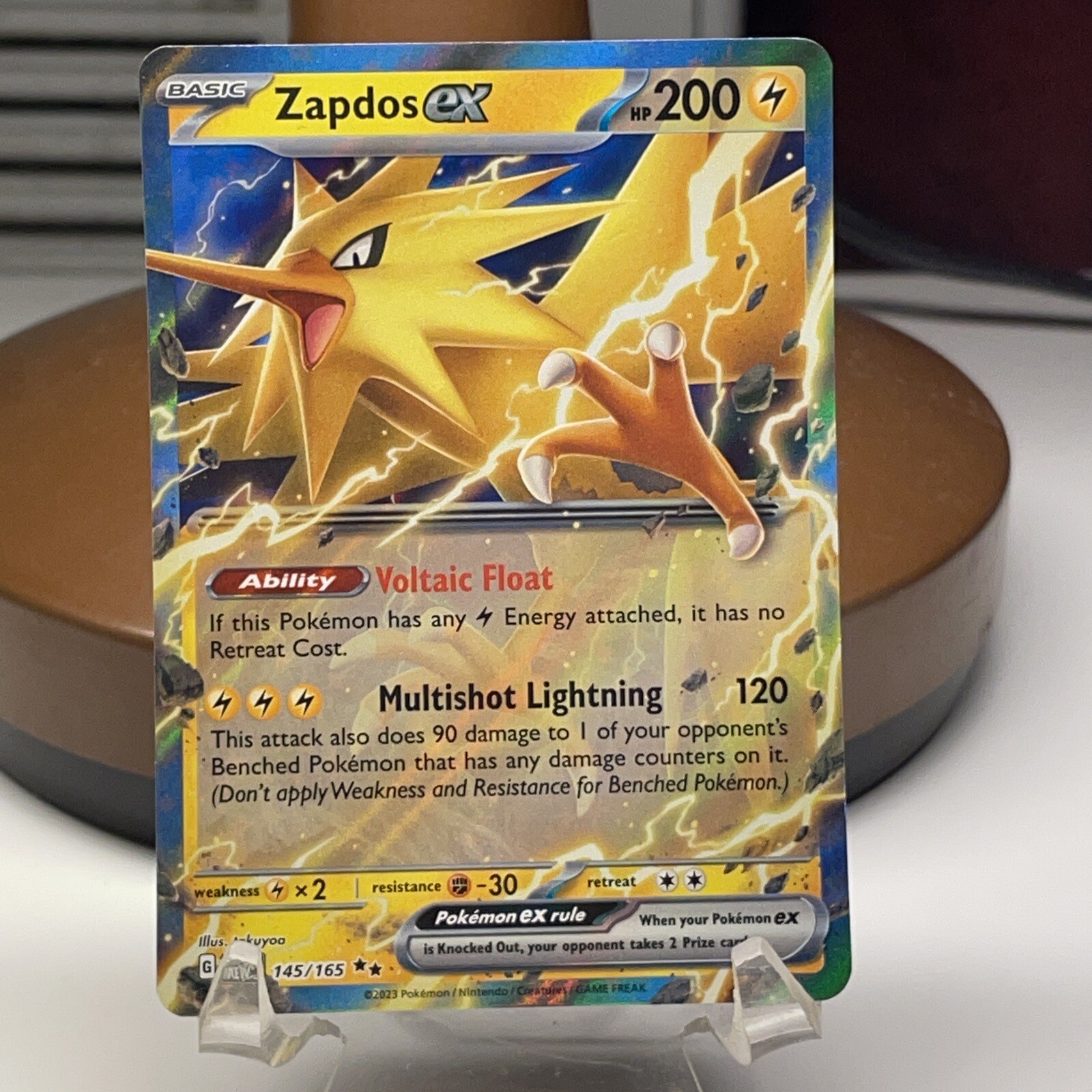 Pokemon Card 151 Double Rare Zapdos EX 145/165 PACK FRESH | eBay