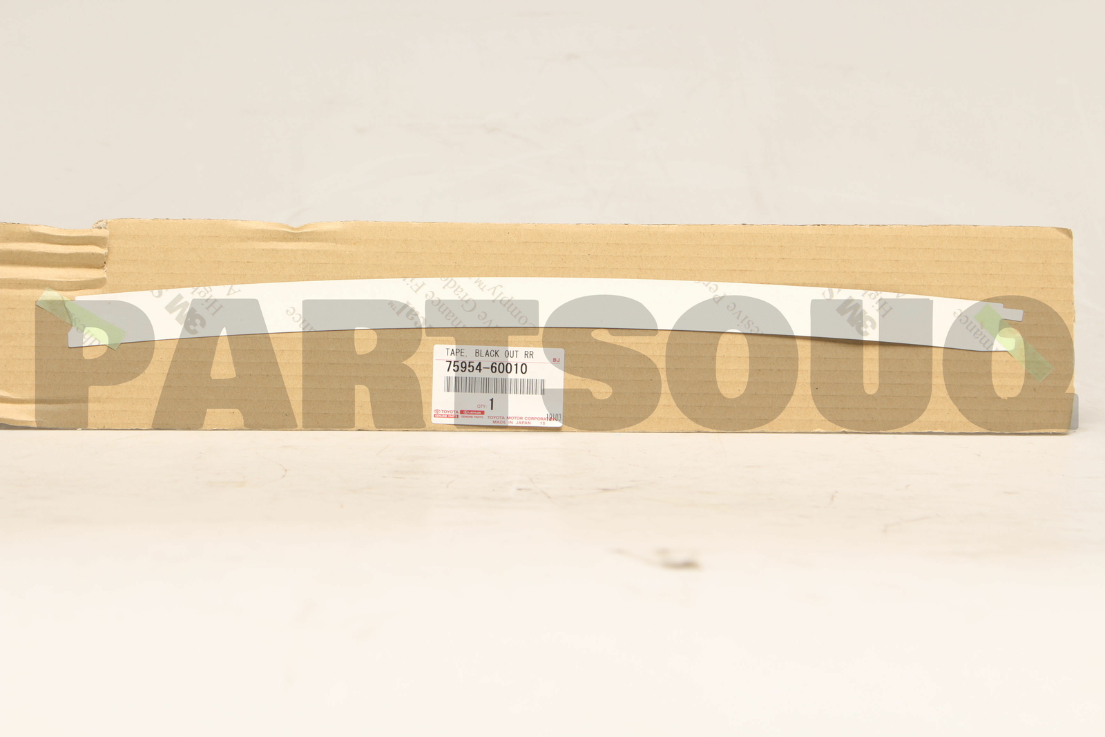 7595460010 Genuine Toyota TAPE, BLACK OUT, INNER REAR LH 75954-60010 | eBay