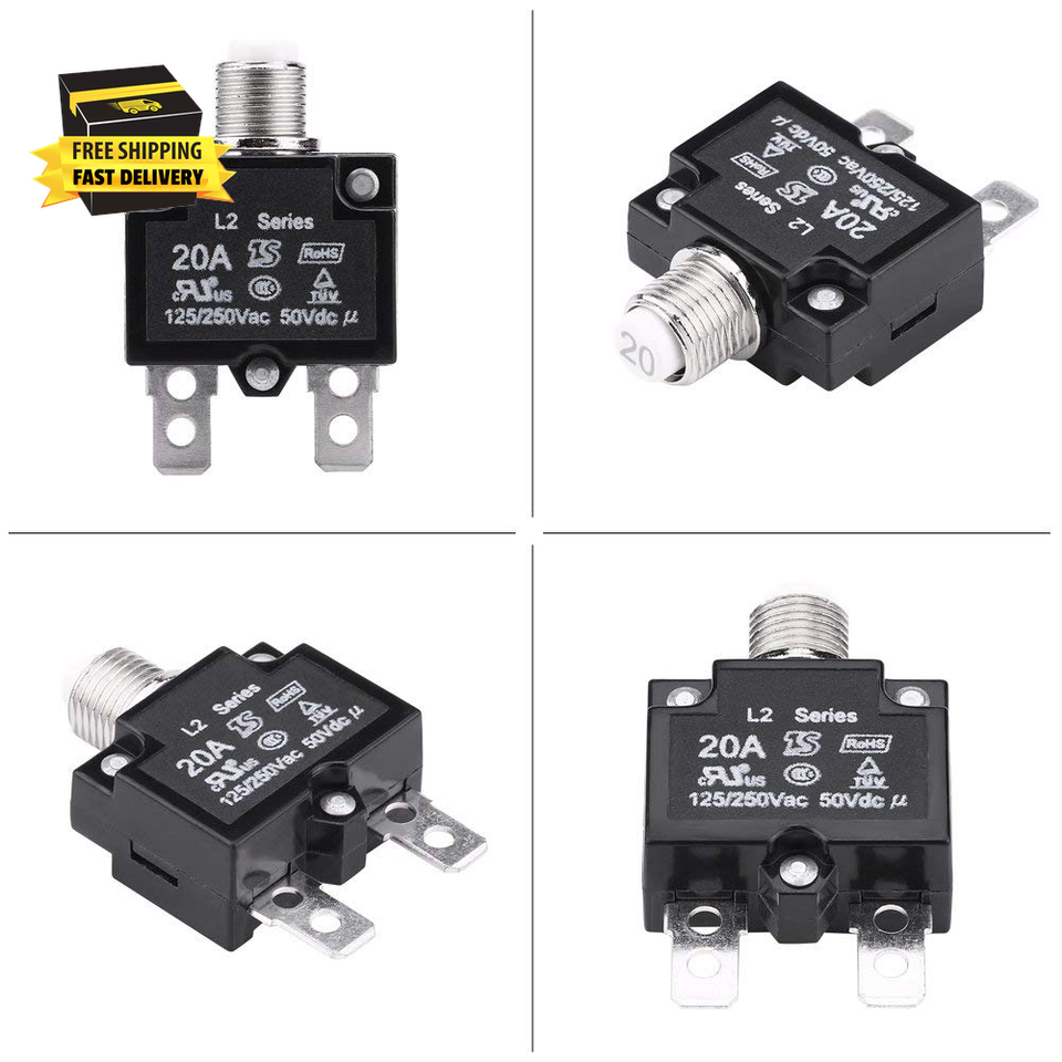 Circuit Thermal Breaker, AC 125/250V Reset Thermal Switch Circuit ...