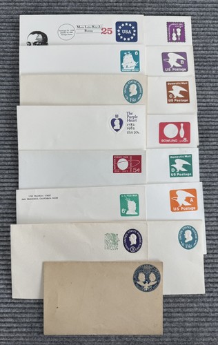 USPS Postal Stationary Lot of 15 Embossed Pre-Paid Envelopes Unused | eBay