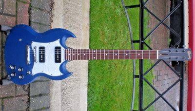 Gibson 2011 SG Melody Maker Engine Blue 2X P90 Unique Electric guitar ...