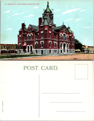 Andrew County Courthouse Savannah Missouri Postcard | eBay
