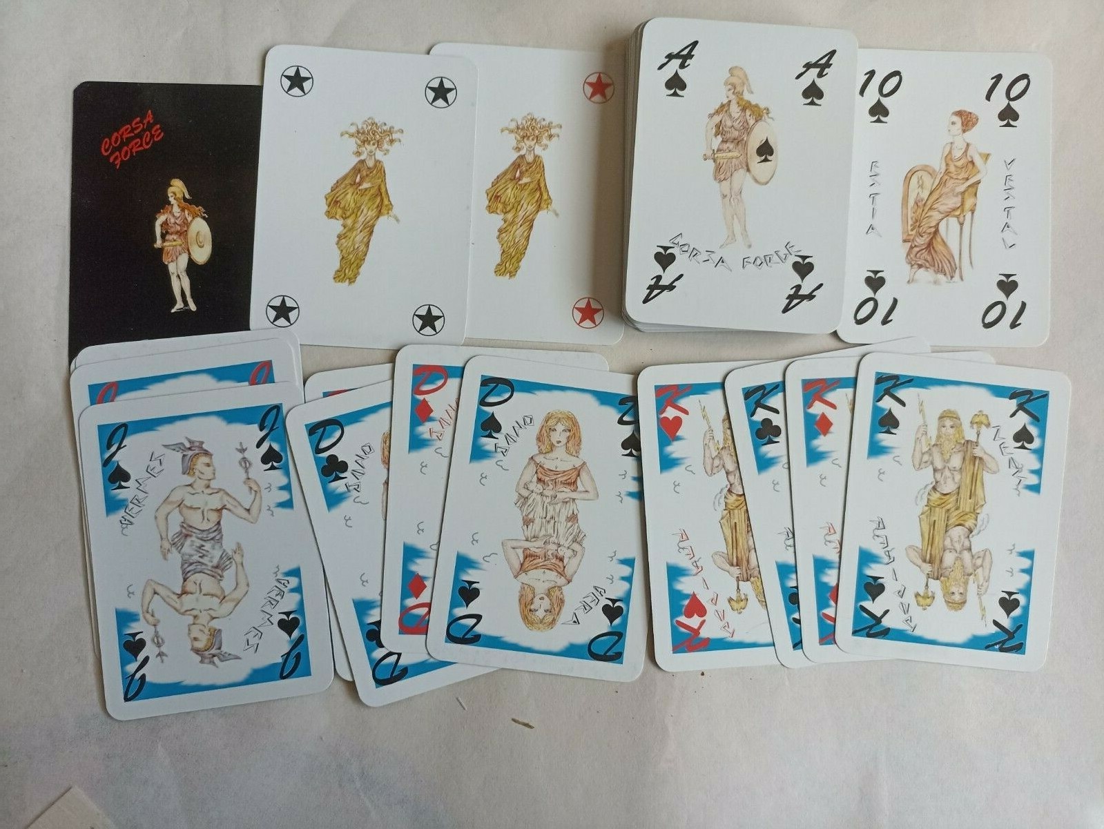 Corse Force Greece playing cards 12 Gods of Olympus carte poker dei ...