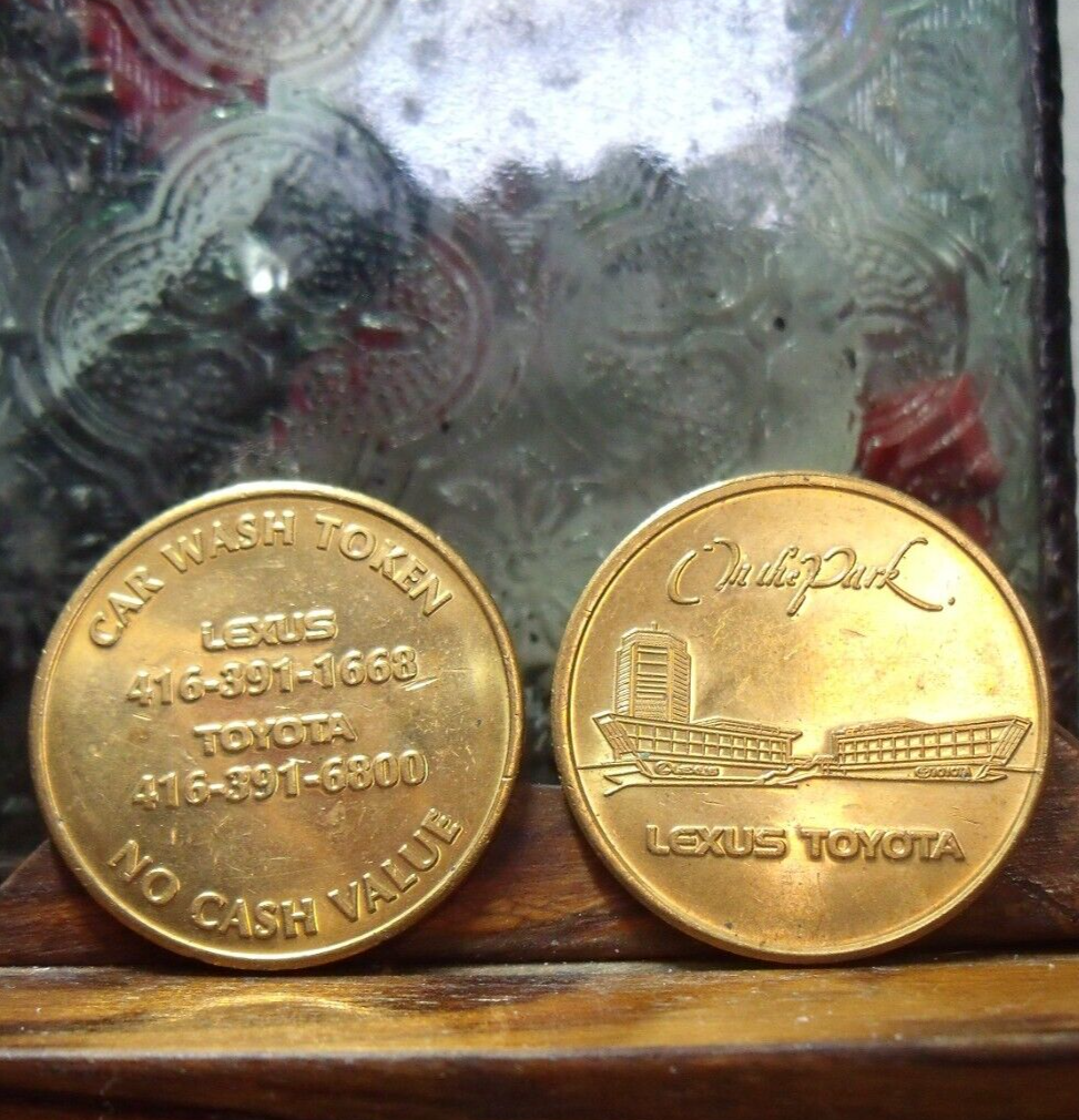 LEXUS TOYOTA CAR WASH TOKEN TORONTO CANADA TWO TOKENS | eBay