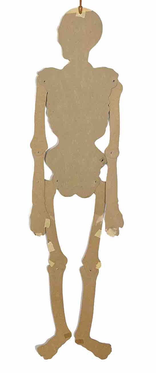 Vintage Beistle Skeleton Jointed Large 33-inch Die Cut Retro Halloween ...
