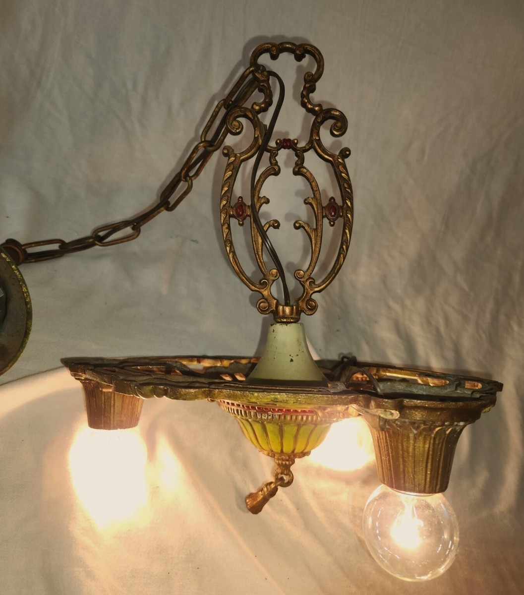 Antique Cast Iron Light Fixtures