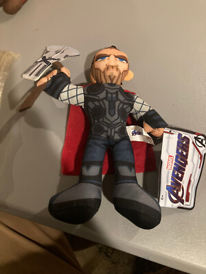 NEW Marvel Avengers Thor Plush 10" HAMMER CAPE HERO | eBay