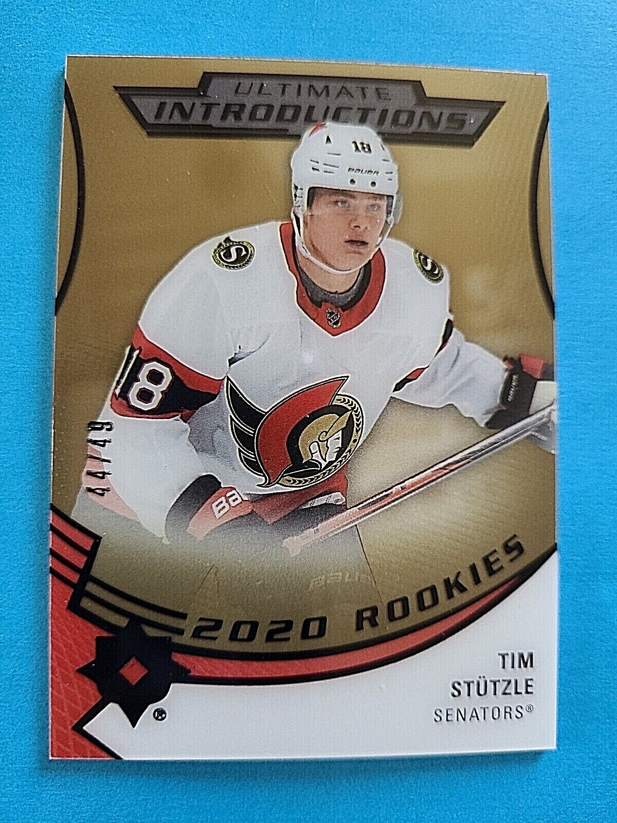 2020-21 Tim Stutzle Ultimate Introductions GOLD Rookie RC /49 | eBay