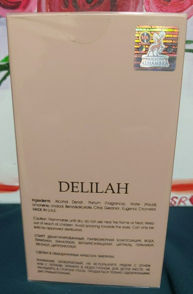 Maison Alhambra DELIAH Pour Femme Women's Eau de Parfum NTTURAL. Spray ...