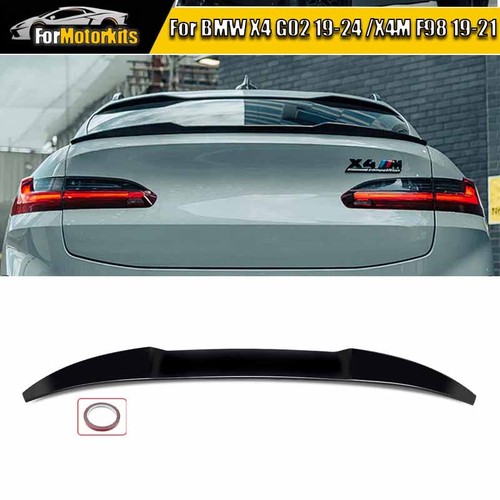 For BMW X4 G02 19-24 /X4M F98 19-21 M4 Style Rear Trunk Spoiler Wing ...