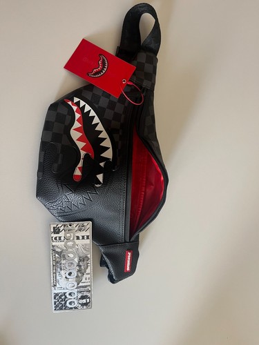 Sprayground UNFINISHED SHARK crossbody bag - USED | eBay