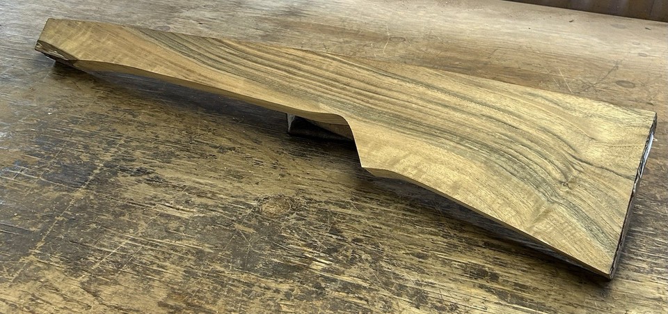 CROTCH AMAZING! GRAIN CURLY English Walnut Rifle Blank Gunstock Stock ...